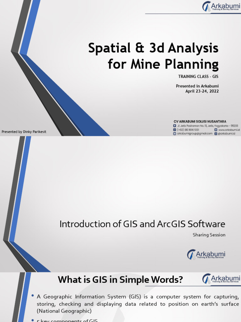 040922-01-Training Class-Spatial and 3D Analysis For Mine Planning ...