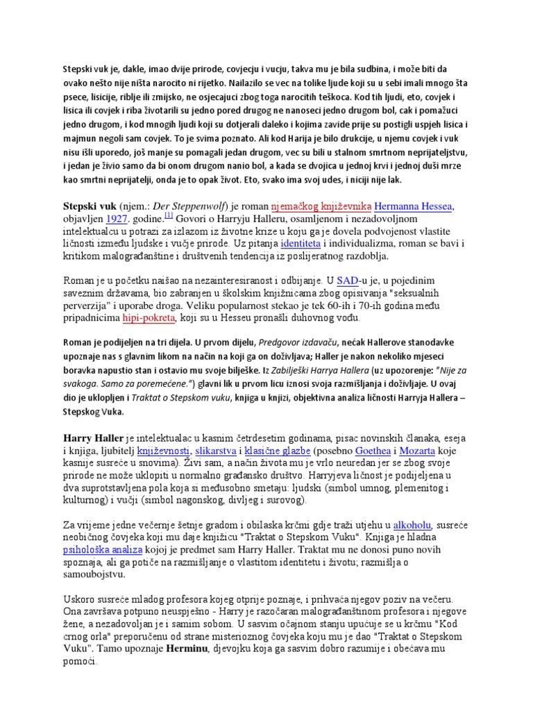 Stepski Vuk Je | PDF