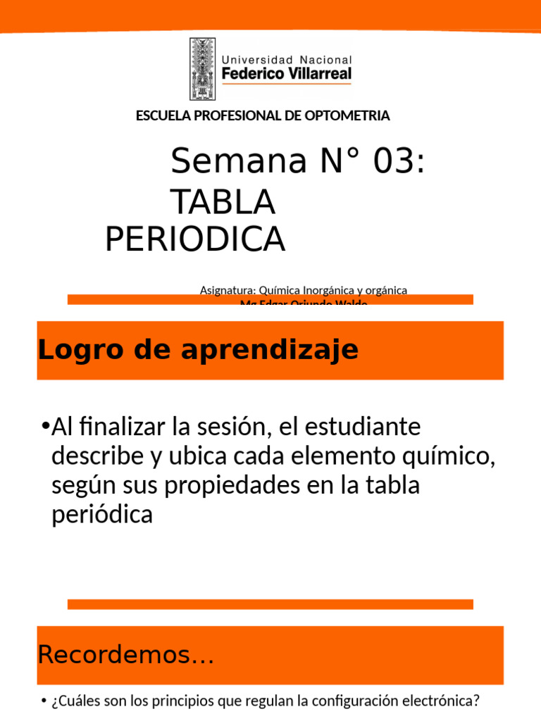 Tabla Periódica: Estructura y Propiedades | PDF | Tabla periódica ...
