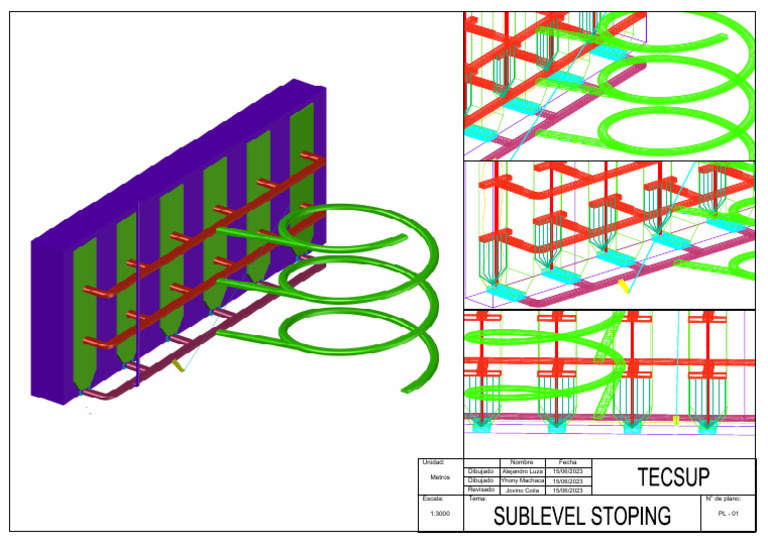 Sublevel Stoping - Plano 1.1 | PDF