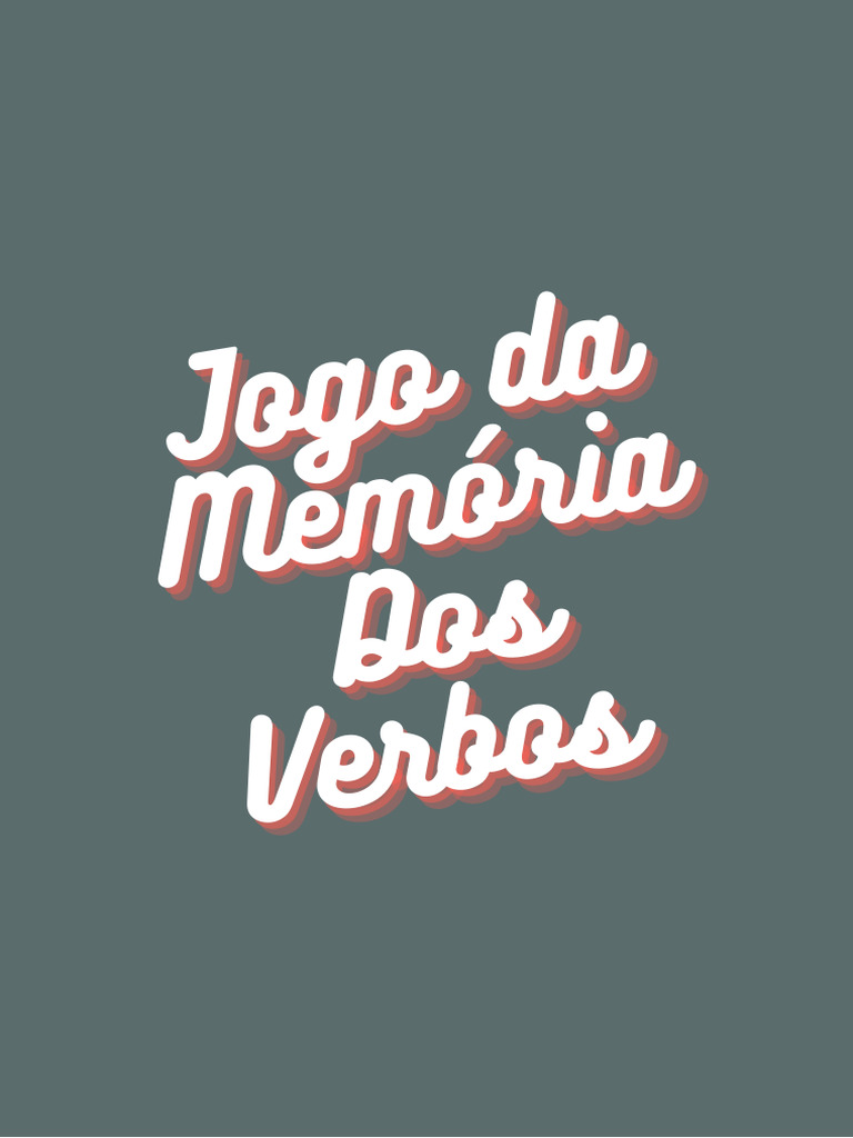 Verbos Jogo Da Memoria | PDF