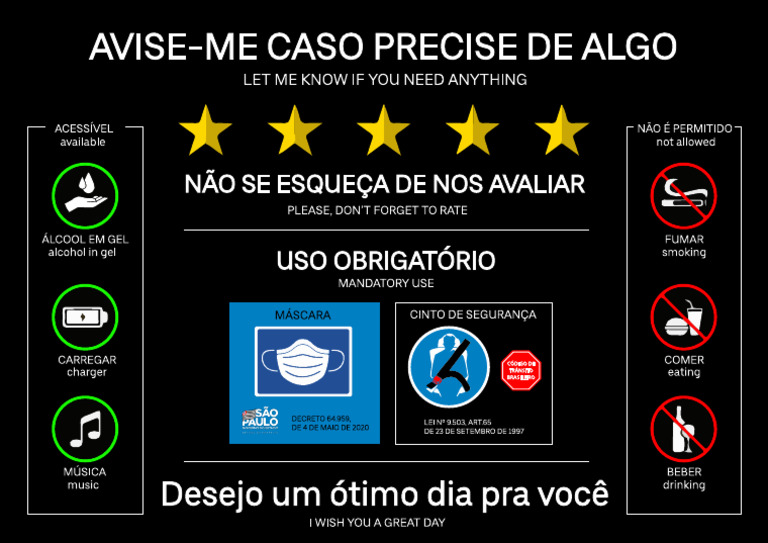 Placa Informativa Uber | PDF