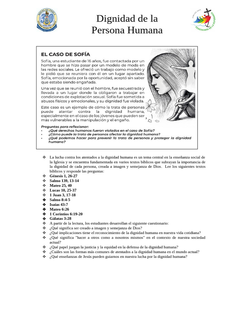 Dignidad Humana en la Enseñanza Social | PDF