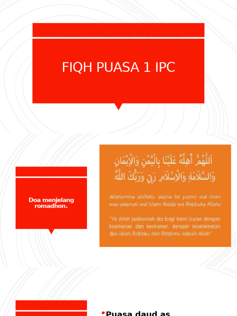Fiqh Puasa 1 Ipc | PDF