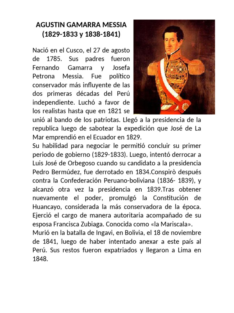 Agustin Gamarra Messia | PDF