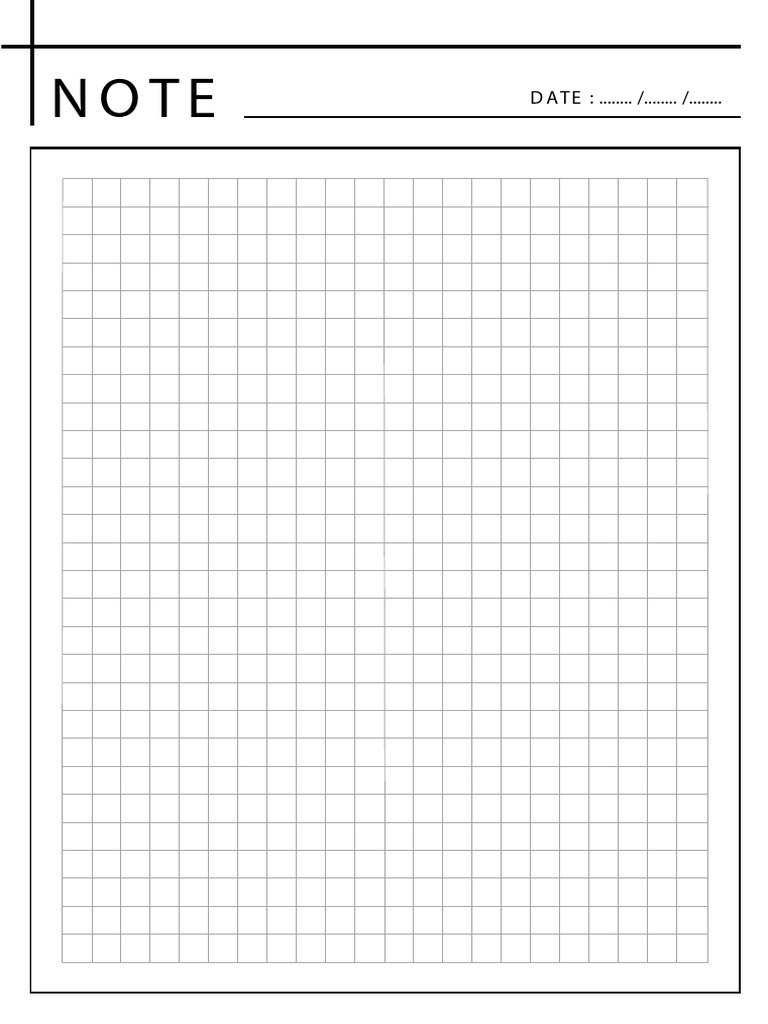 Black and White Simple Minimalist Notes 2 | PDF