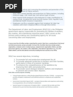 DOLE Contact Information and Officials | PDF | Philippines | Labor ...