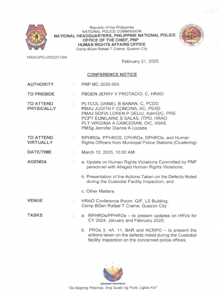 Conference Notice - 1 | PDF