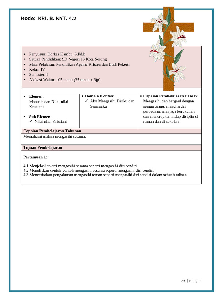 Modul Ajar Agama Kristen | PDF