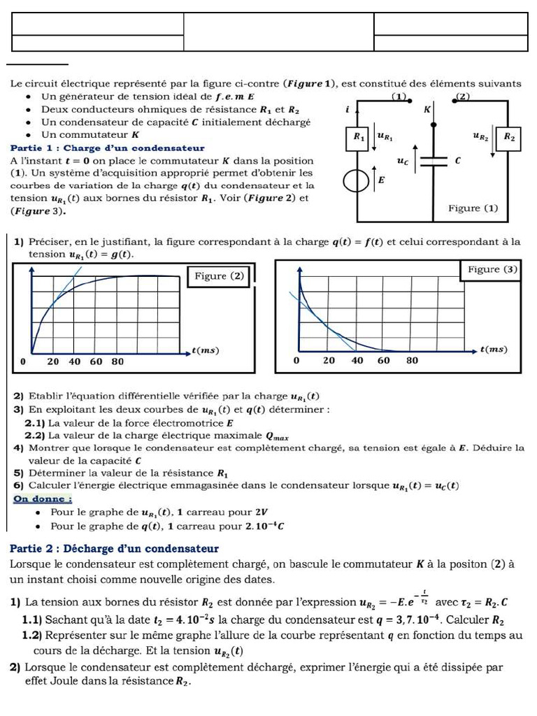 Résumé sur le circuit RLC | PDF