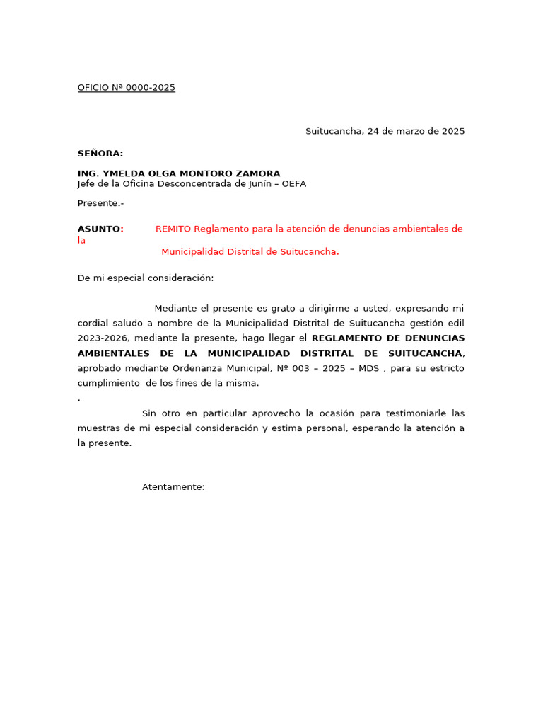 Oficio Oefa 333 | PDF