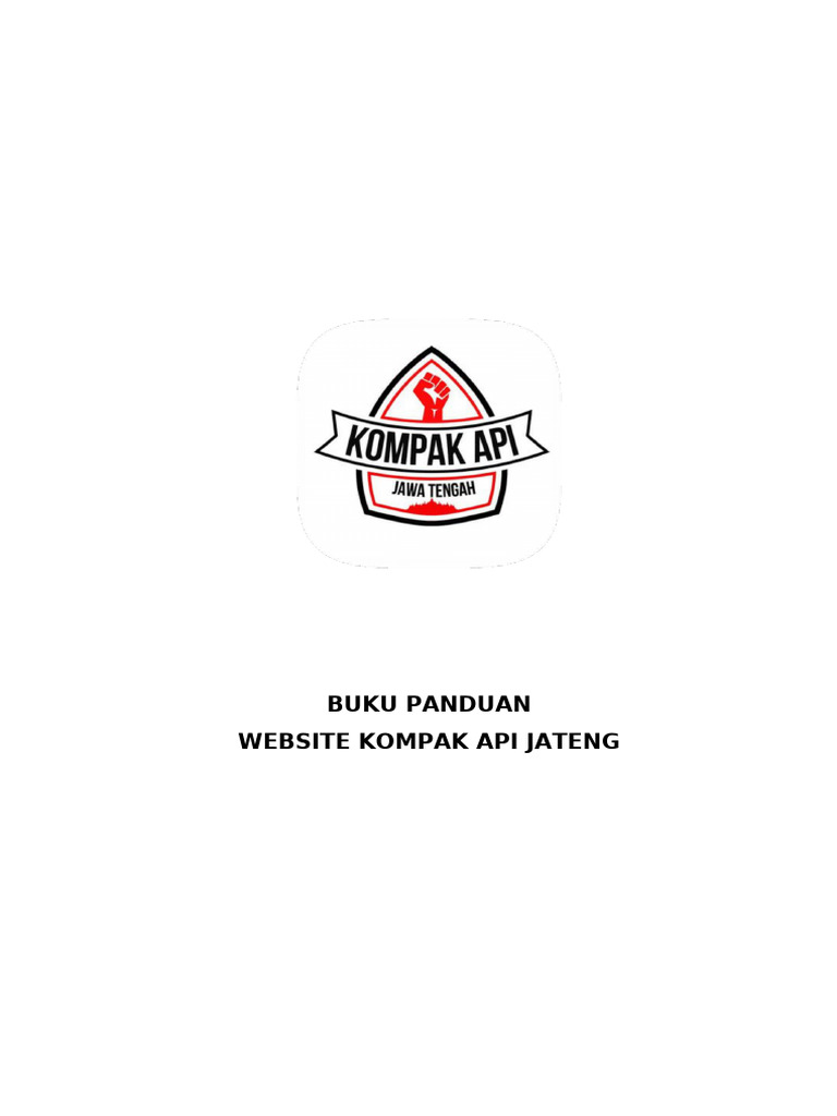 Panduan Website KOMPAK API Jateng | PDF