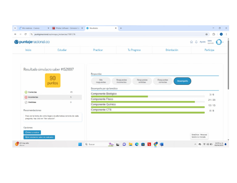 Simulacro Biologia Sara Arce | PDF