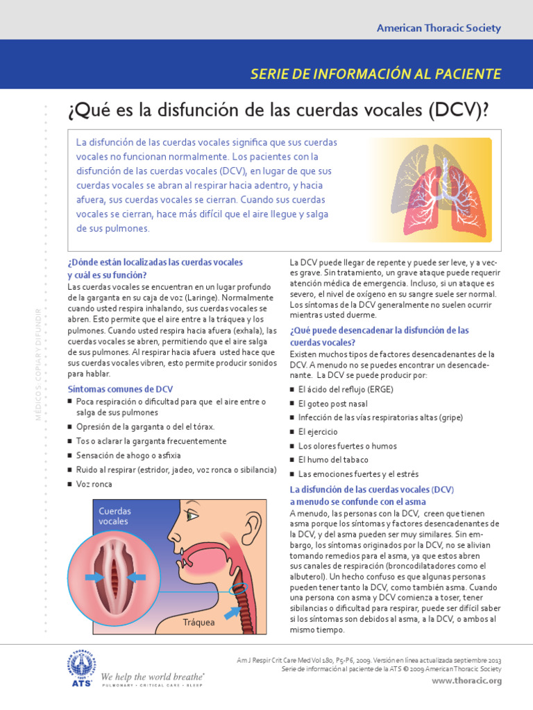 What Is Vocal Cord Dysfunction VCD | PDF | Asma | Tos