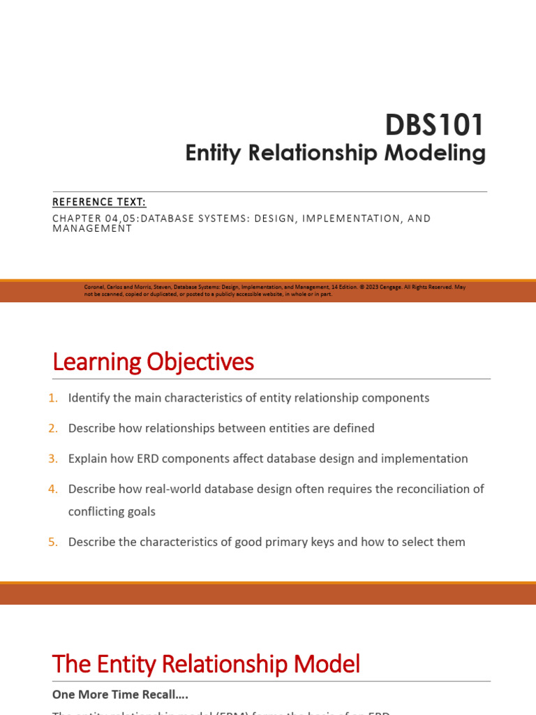 Entity Relationship Model | PDF | Data Model | Information Technology