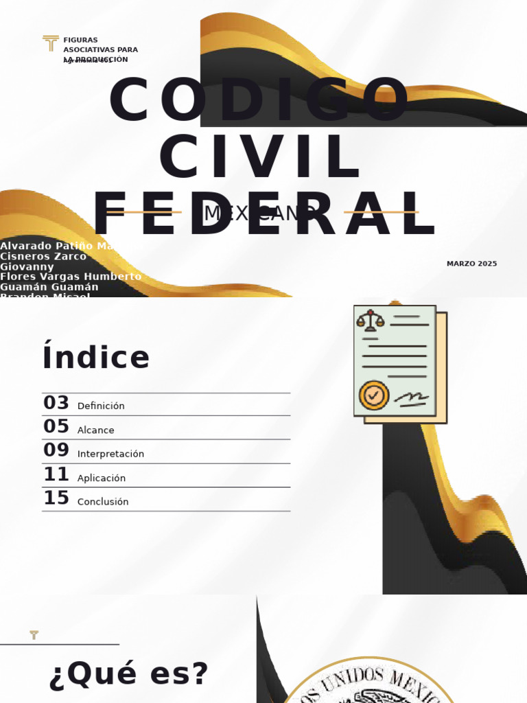 Código Civil Federal: Figuras Asociativas | PDF | México | Sociedad de ...