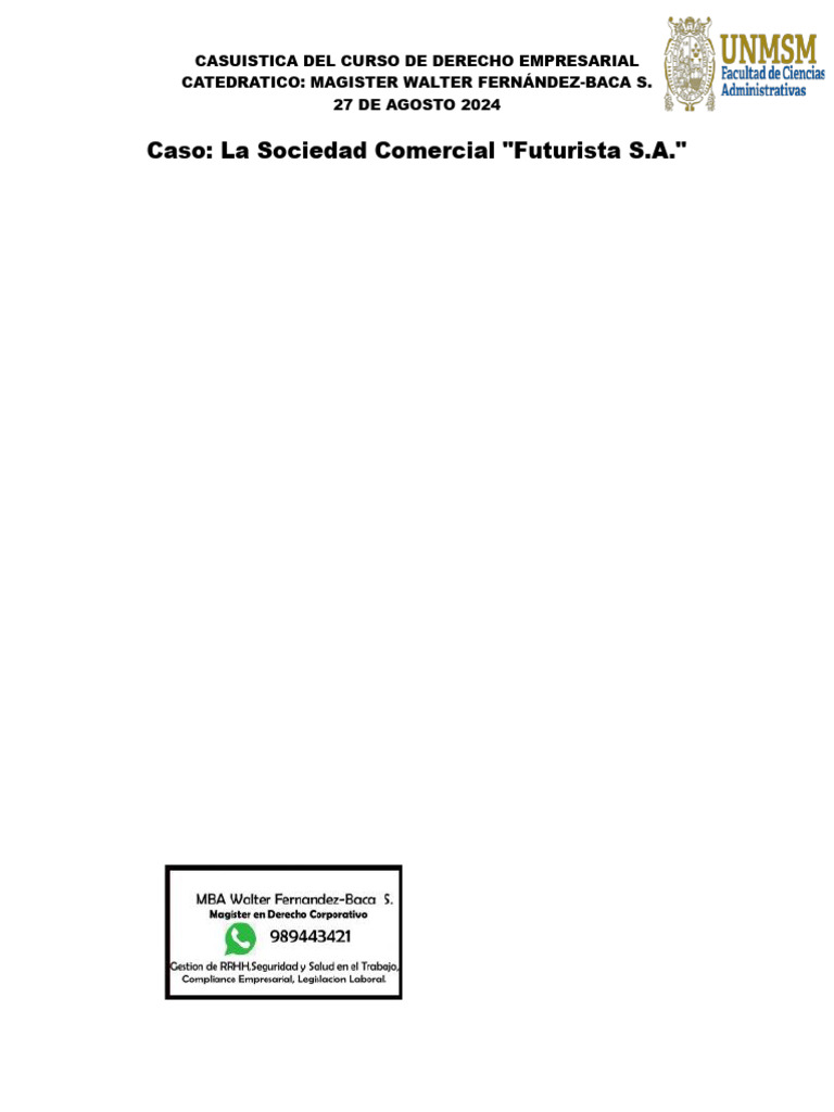 CASUISTICA 27 Agosto 2024 | PDF | Sociedad de responsabilidad limitada | Justicia