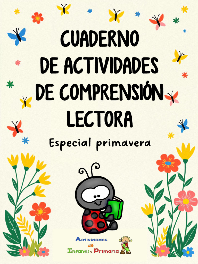 Cuaderno Actividades Comprension Lectora Primavera | PDF