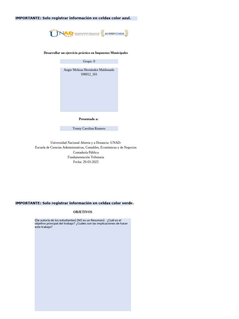 Fase 3 - Ejercicio Práctico Impuestos Municipales - 106012 - 161 | PDF ...