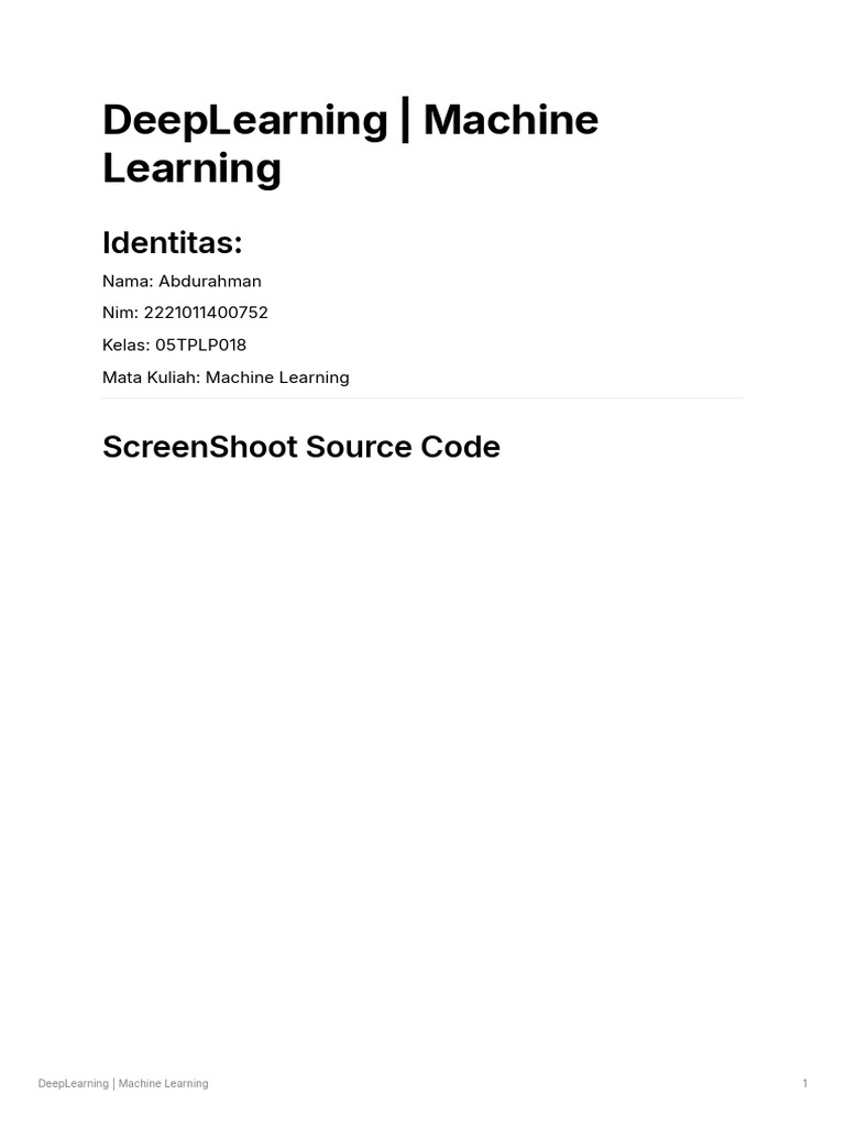 Deep Learning Model Evaluation Results | PDF