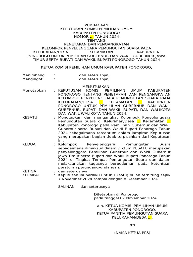 02. Baca Keputusan KPPS | PDF