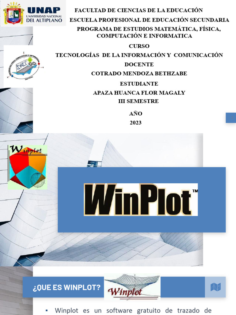 Winplot Tic | PDF | Tecnología de información y comunicaciones | Informática