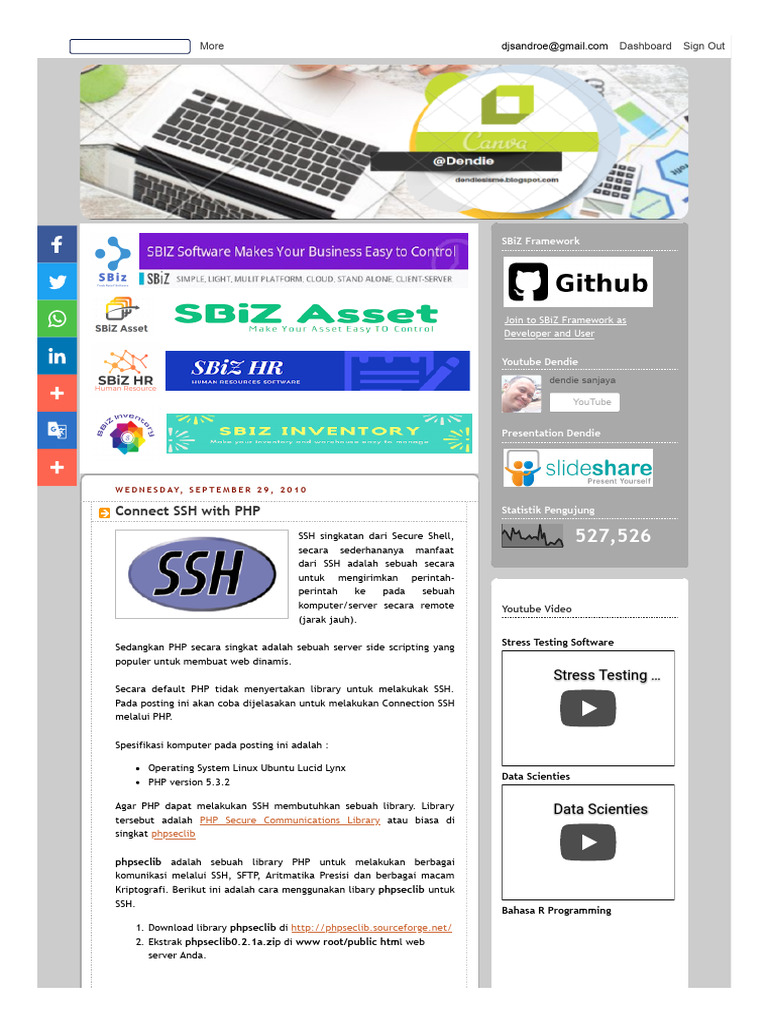 Connect SSH dengan PHP | PDF