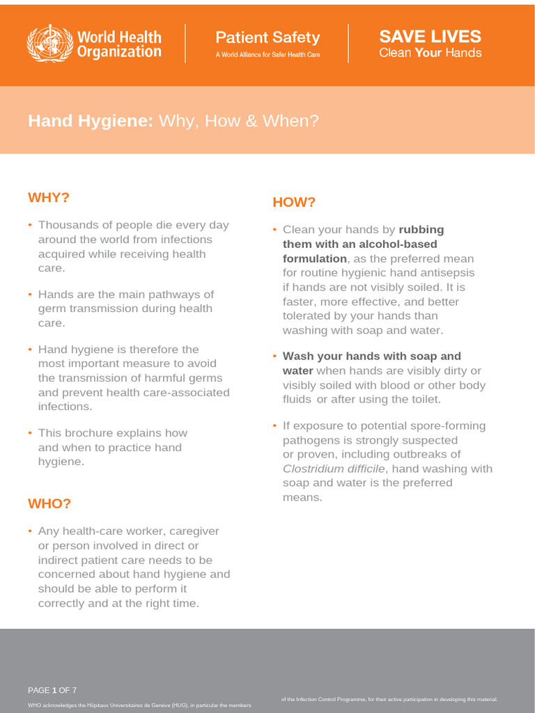 Essential Hand Hygiene Guidelines | PDF | Hand Washing | Hygiene