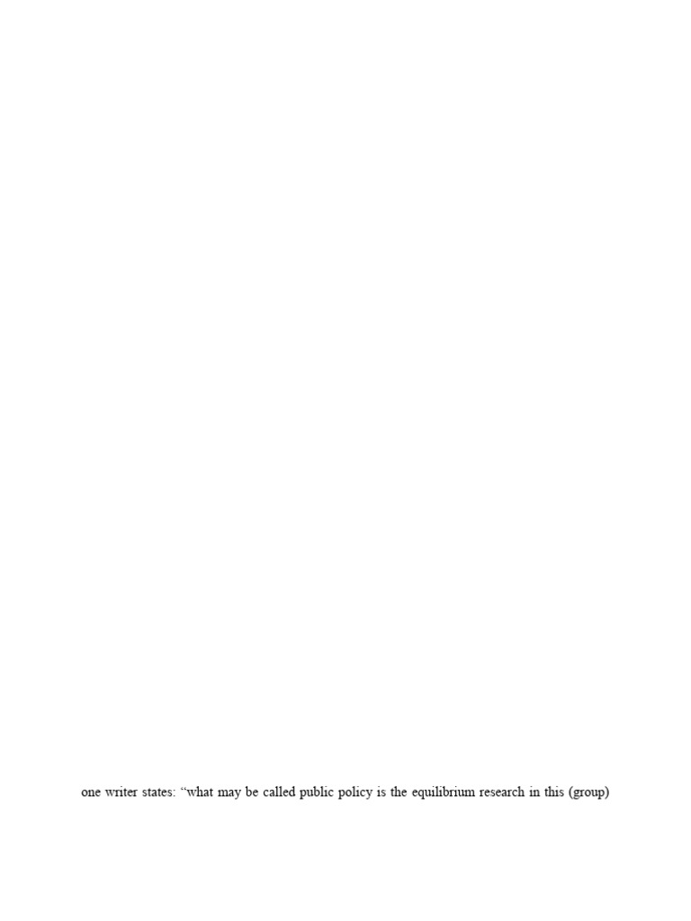 Theories of Public Policy Making | PDF | System | Institution