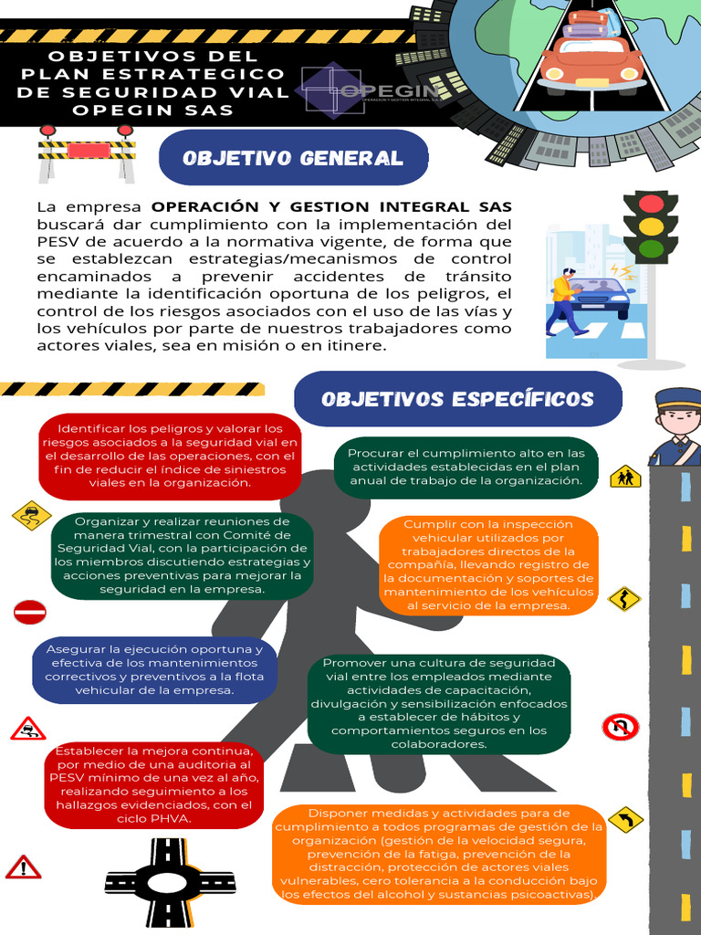 Objetivos y Metas Pesv | PDF | Seguridad vial | Valores
