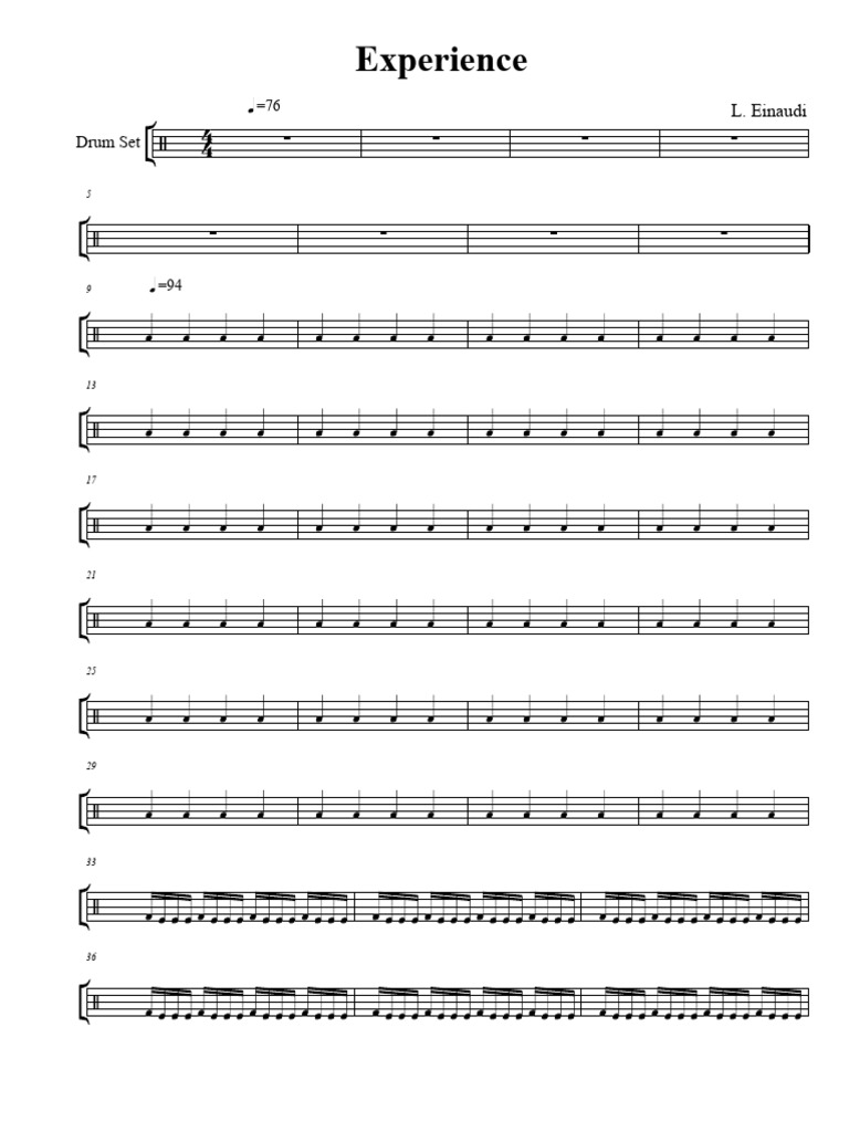 Drum Set Music Sheet Pdf