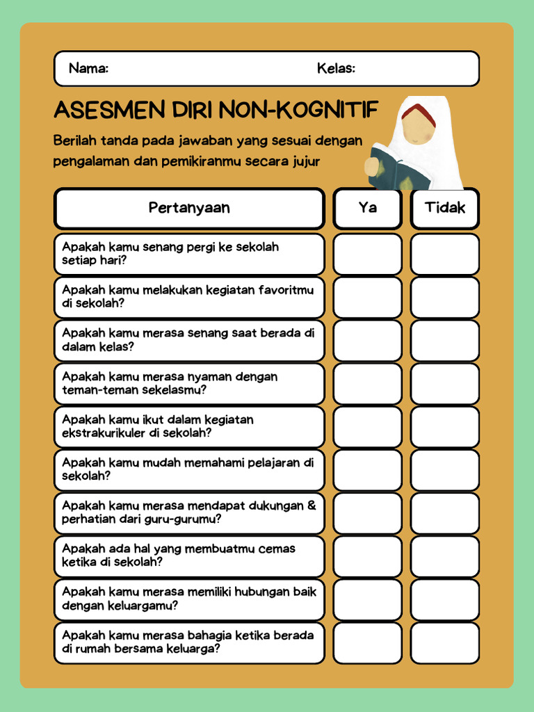 Contoh Asesmen Diri Siswa | PDF