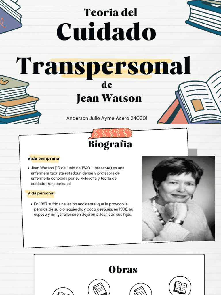 Teoría del Cuidado Transpersonal de Watson | PDF | Enfermería