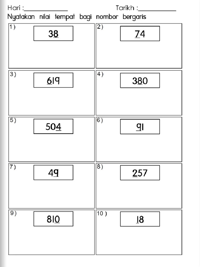 Matematik Tahun 2 | PDF