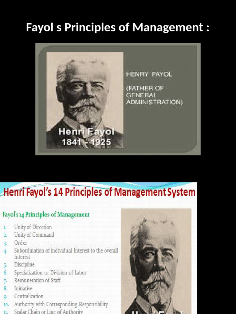 Fayol's 14 Principles of Management | PDF | Employment | Social Psychology
