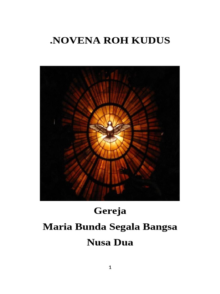 Novena Roh Kudus | PDF