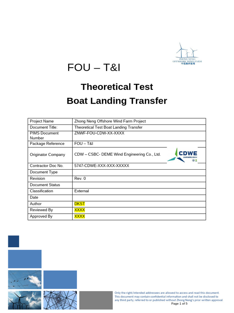 Theoretical Test Boat Landing Transfer | PDF | Personal Protective ...