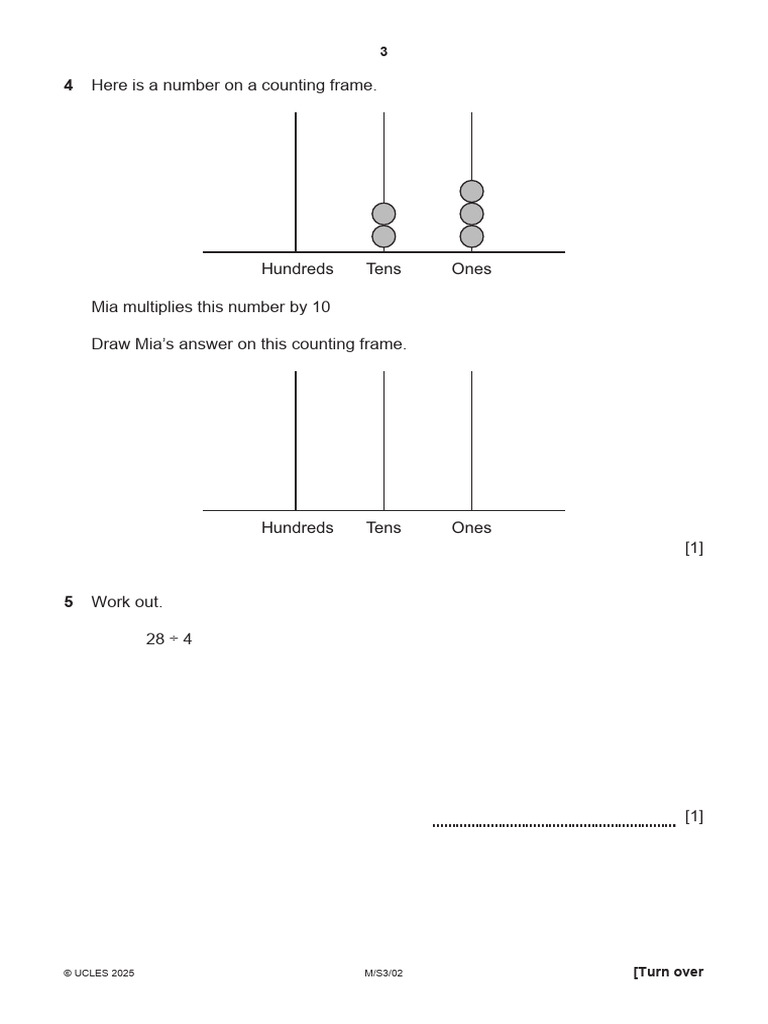 Pages From Progression Test Stage 3 Math 2025 p2-2 | PDF