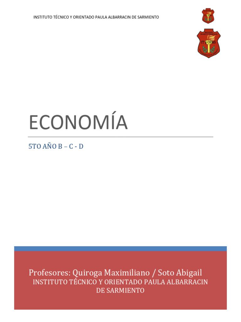 Econom-A Apunte de Clase 2024 | PDF | Business | Bienes