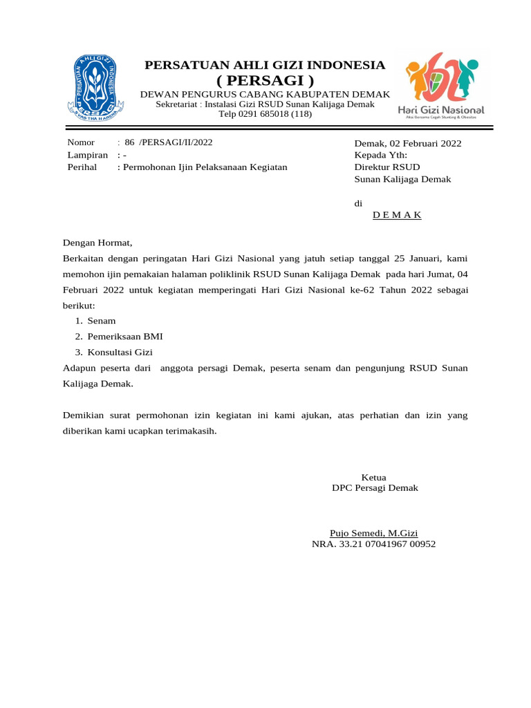 Surat HGN 2022 | PDF