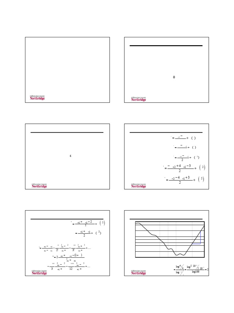 pp04 Convectionderivatives | PDF | Finite Difference | Partial Differential Equation