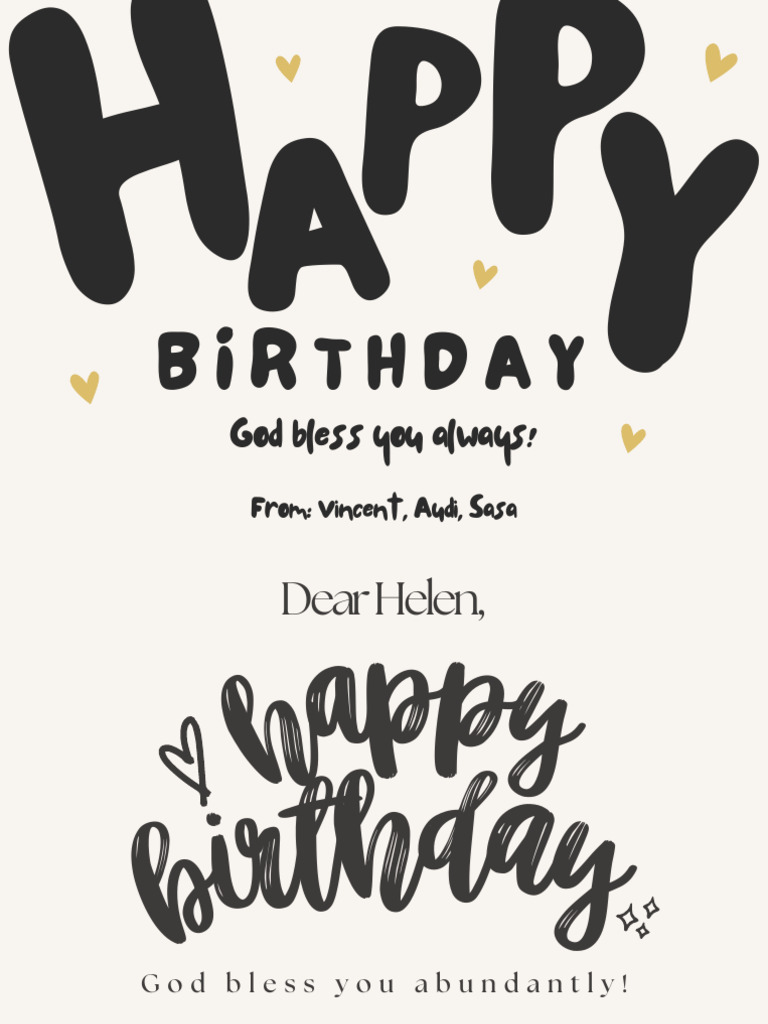 Happy Birthday Wishes for Helen | PDF