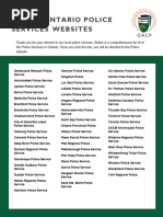 Police Station Contact Numbers List | PDF