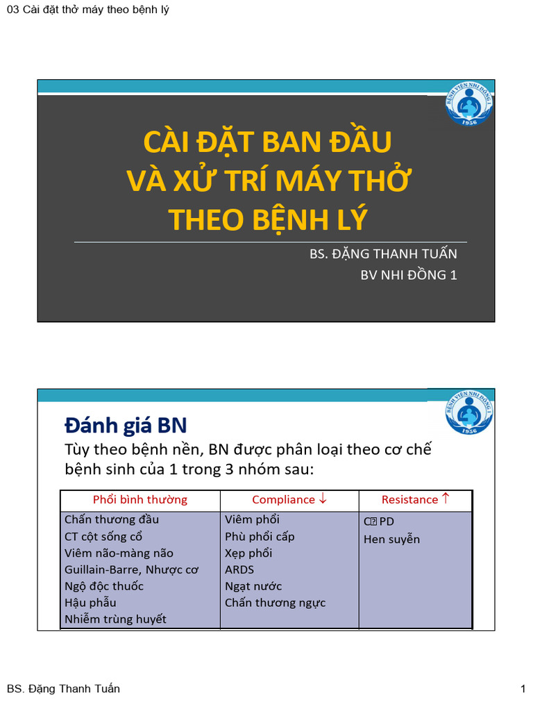 03 Cai Dat Ban Dau Theo Benh Ly Thuong Gap | PDF