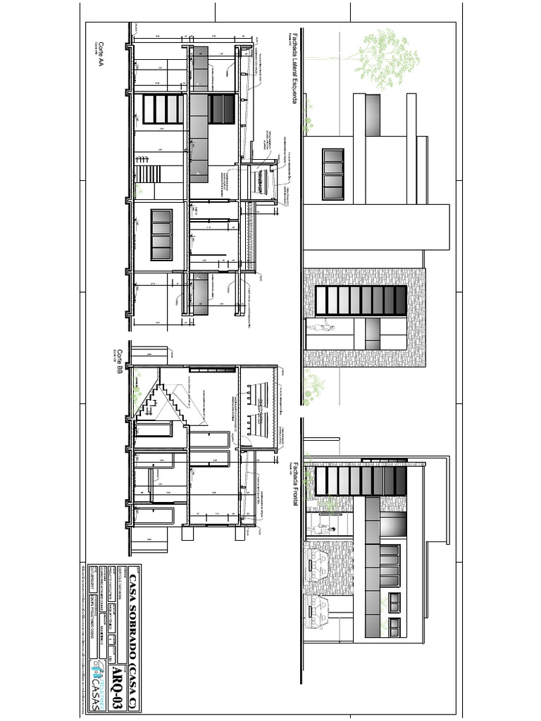 Projetando Casas - Casa C - PE - ARQ - 03 | PDF