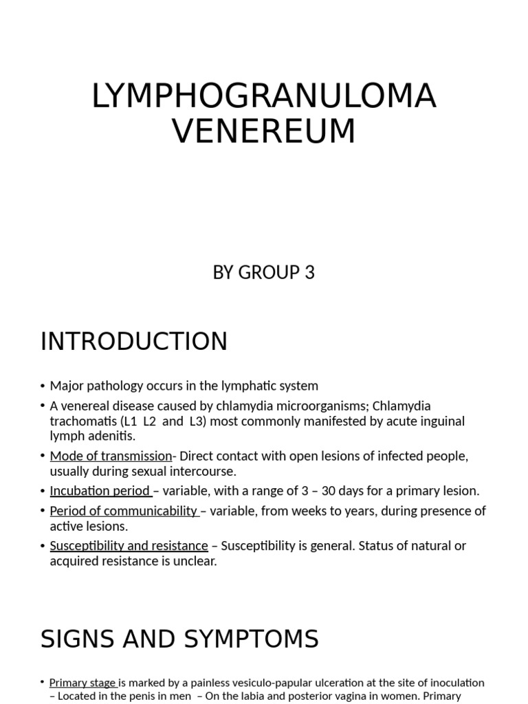 Lymphogranuloma Venereum | PDF | Sexually Transmitted Infection | Vagina