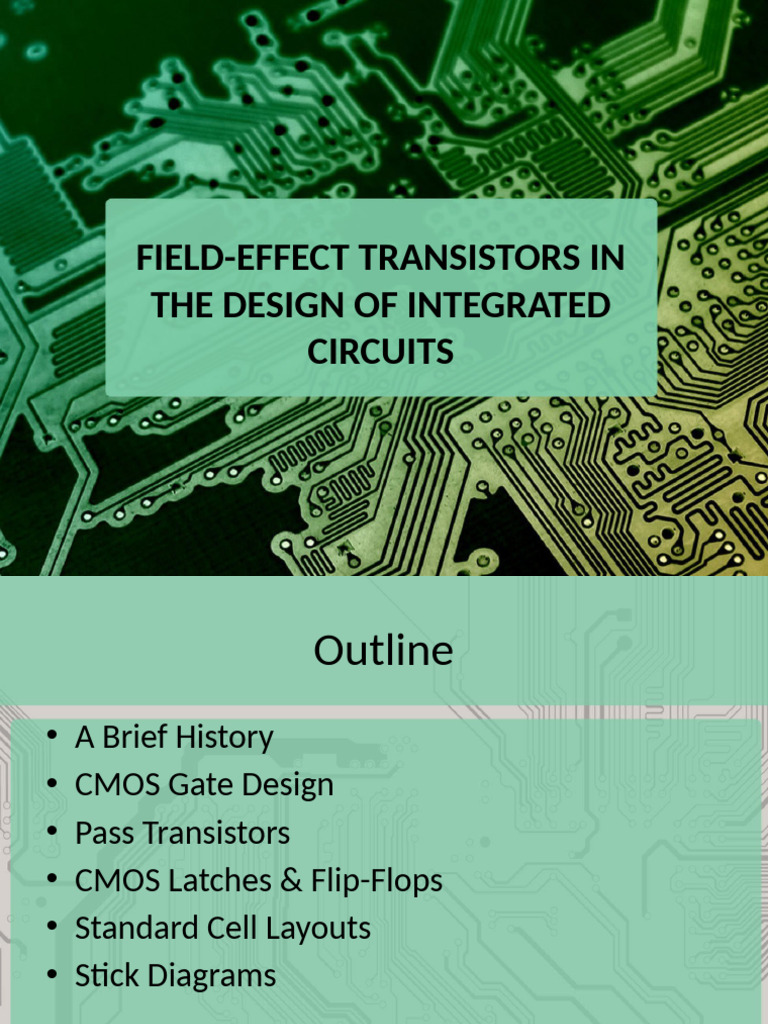 Field-Effect Transistors in The Design of Integrated Circuits | PDF | Mosfet | Transistor