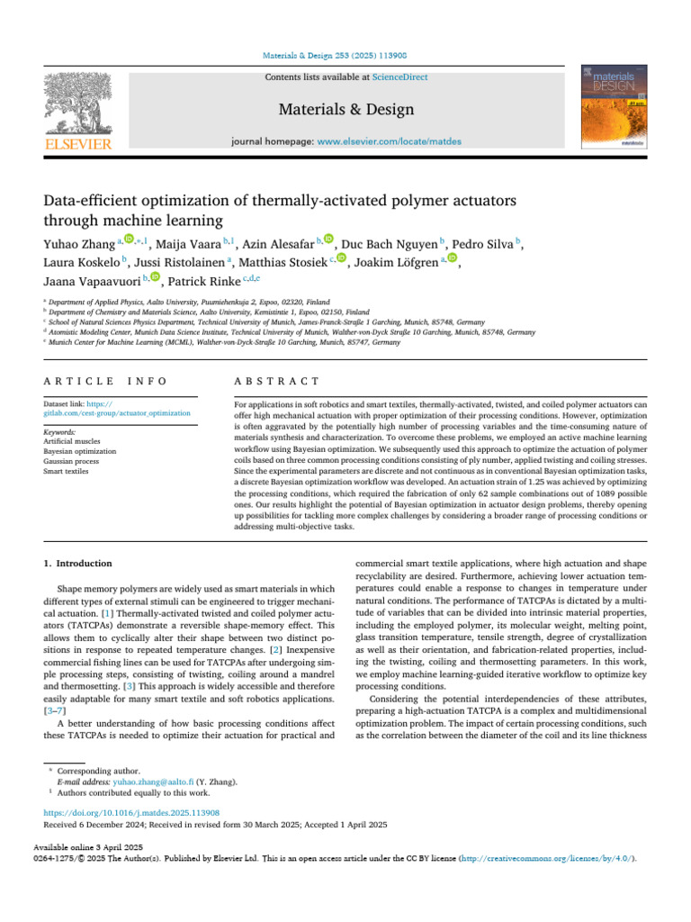 Data-Efficient Optimization of Thermally-Activated | PDF | Mathematical Optimization | Bayesian ...