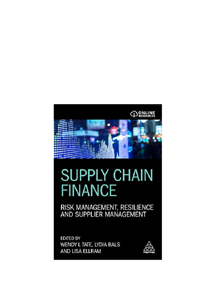 (Ebook PDF) Supply Chain Finance: Risk Management, Resilience and Supplier Management PDF ...