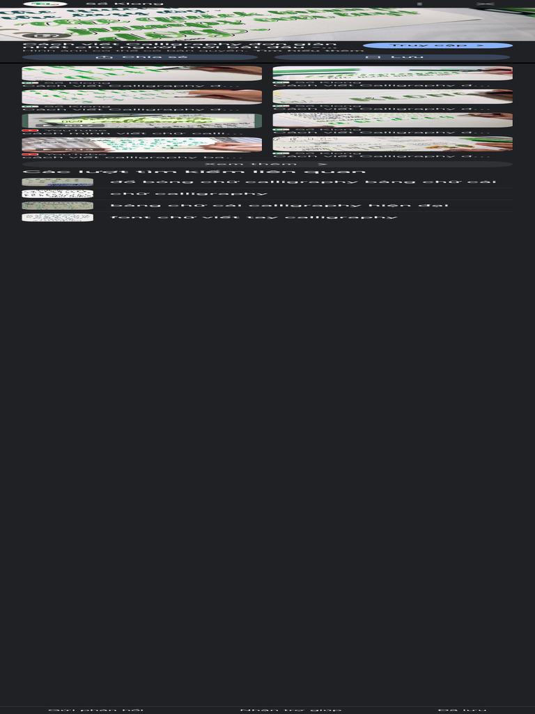 Chữ Calligraphy Đánh Bóng - Tìm Trên Google | PDF